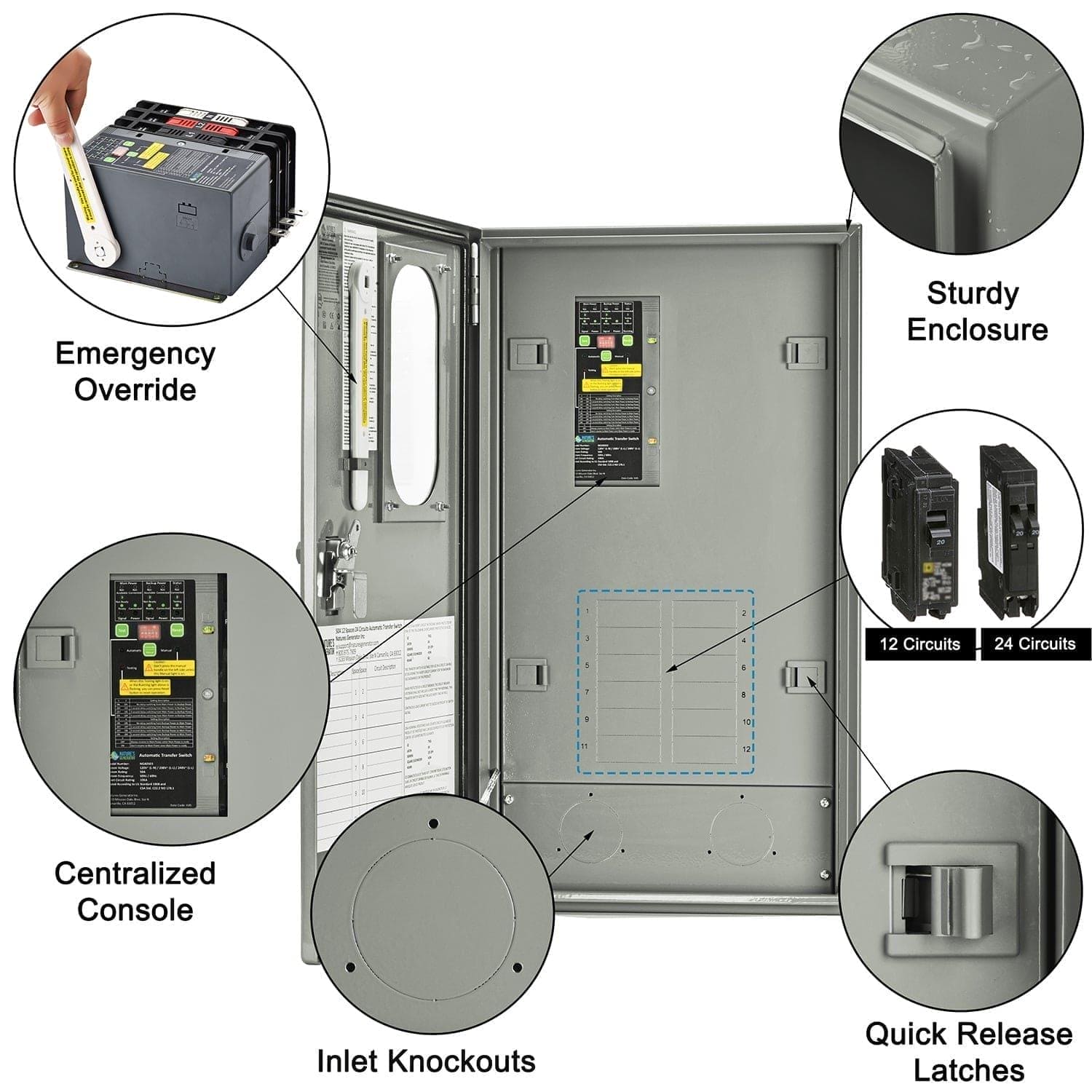 50 Amp Automatic Transfer Switch for Power Generators | Nature's Generator