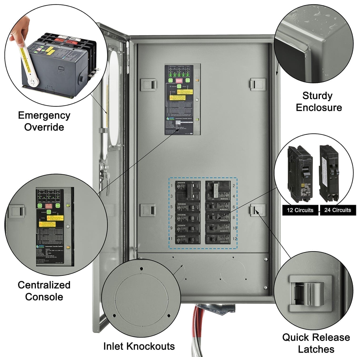 50 Amp Automatic Transfer Switch for Power Generators | Nature's Generator