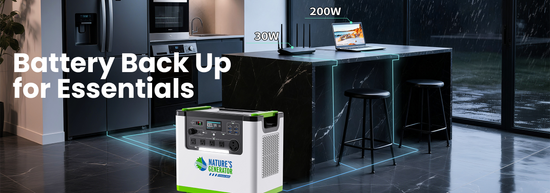Battery Backup for Essentials| Solar Power Generators | Nature's Generator