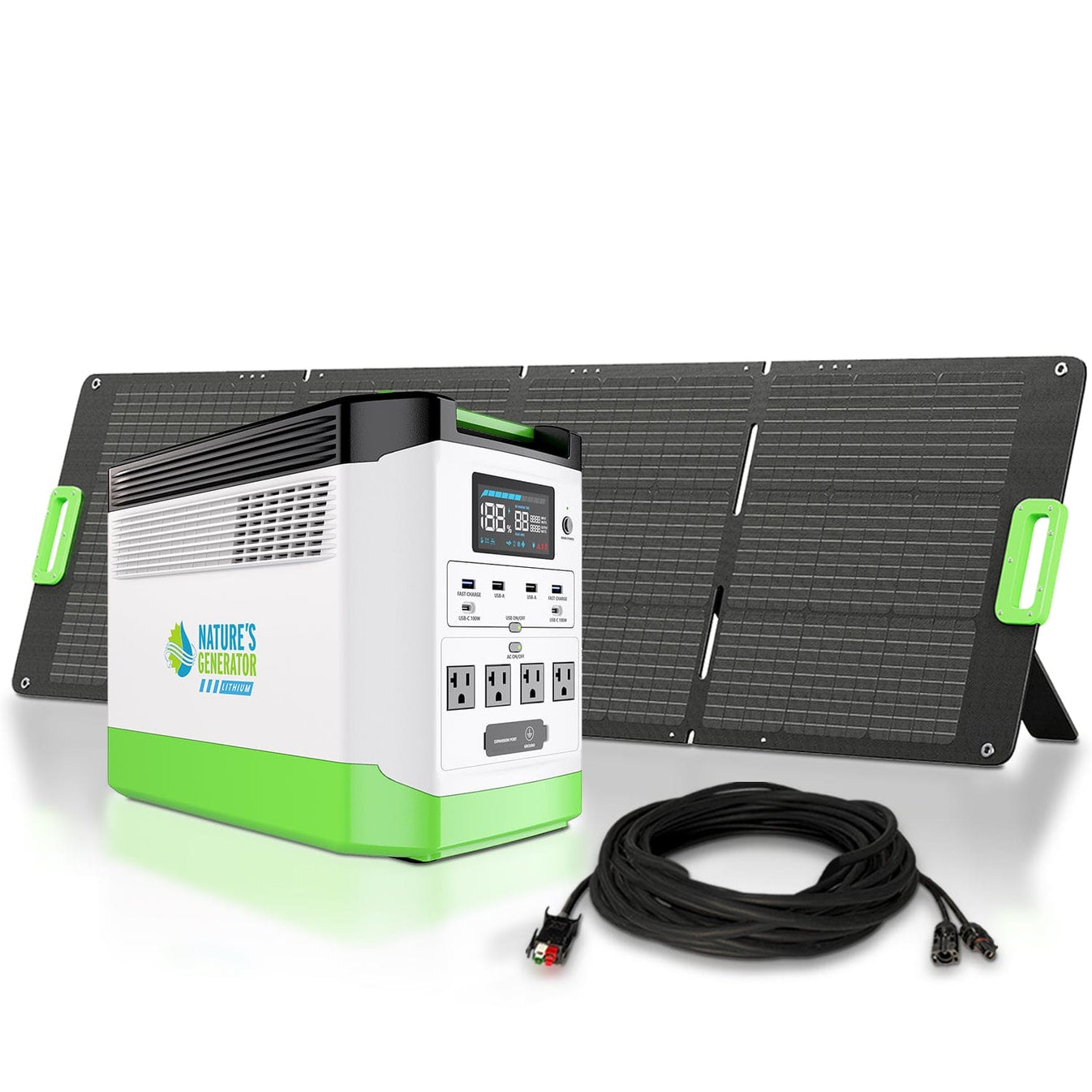 Lithium 1800 Gold Portable Solar Power Generator | Nature's Generator