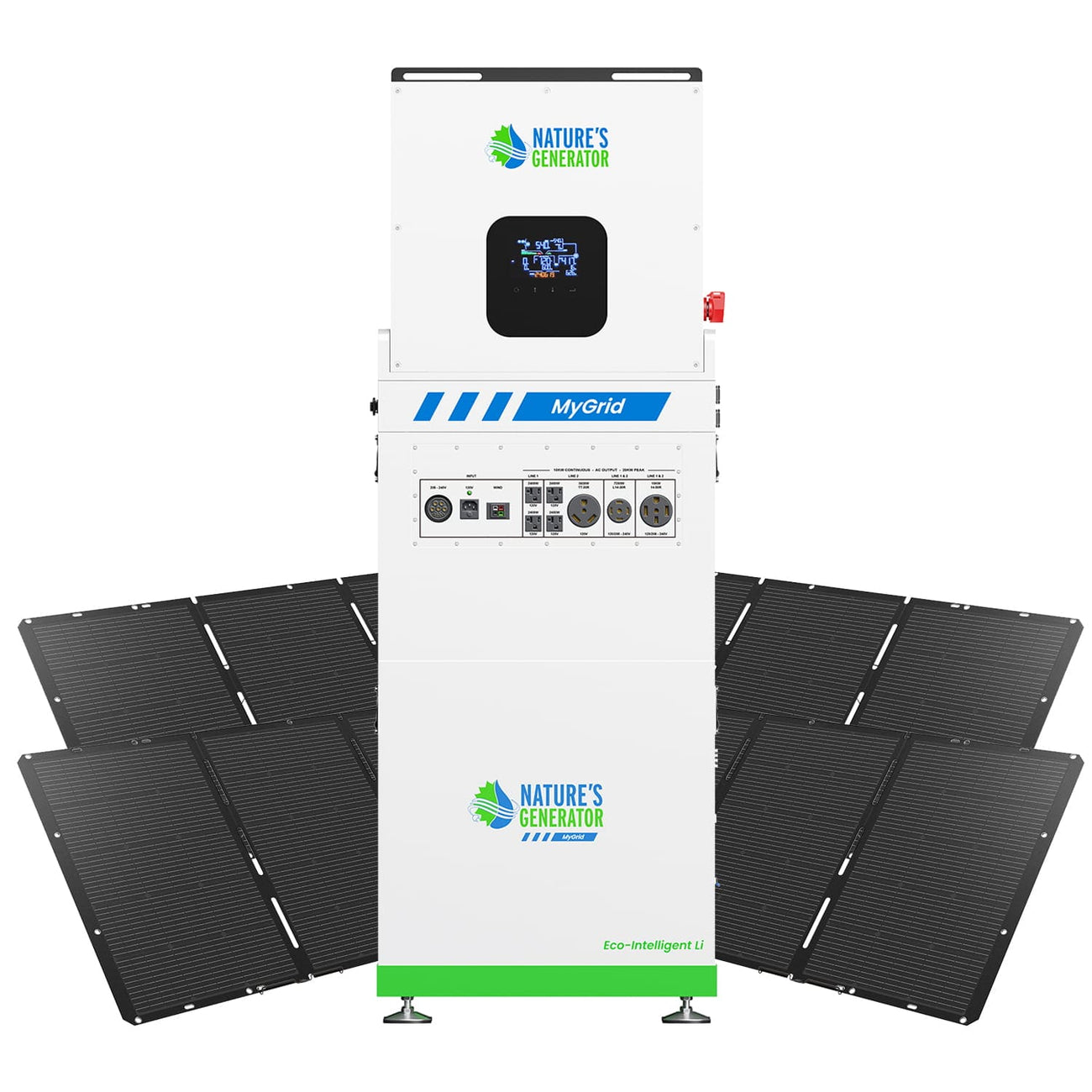 10kW Solar Powered Whole Home Generator for Off-Grid or Home Backup