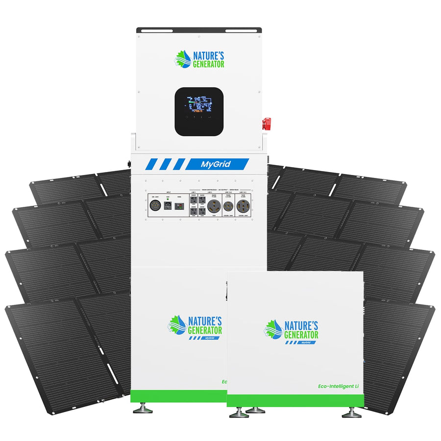 10kW Solar Powered Whole Home Generator for Off-Grid or Home Backup