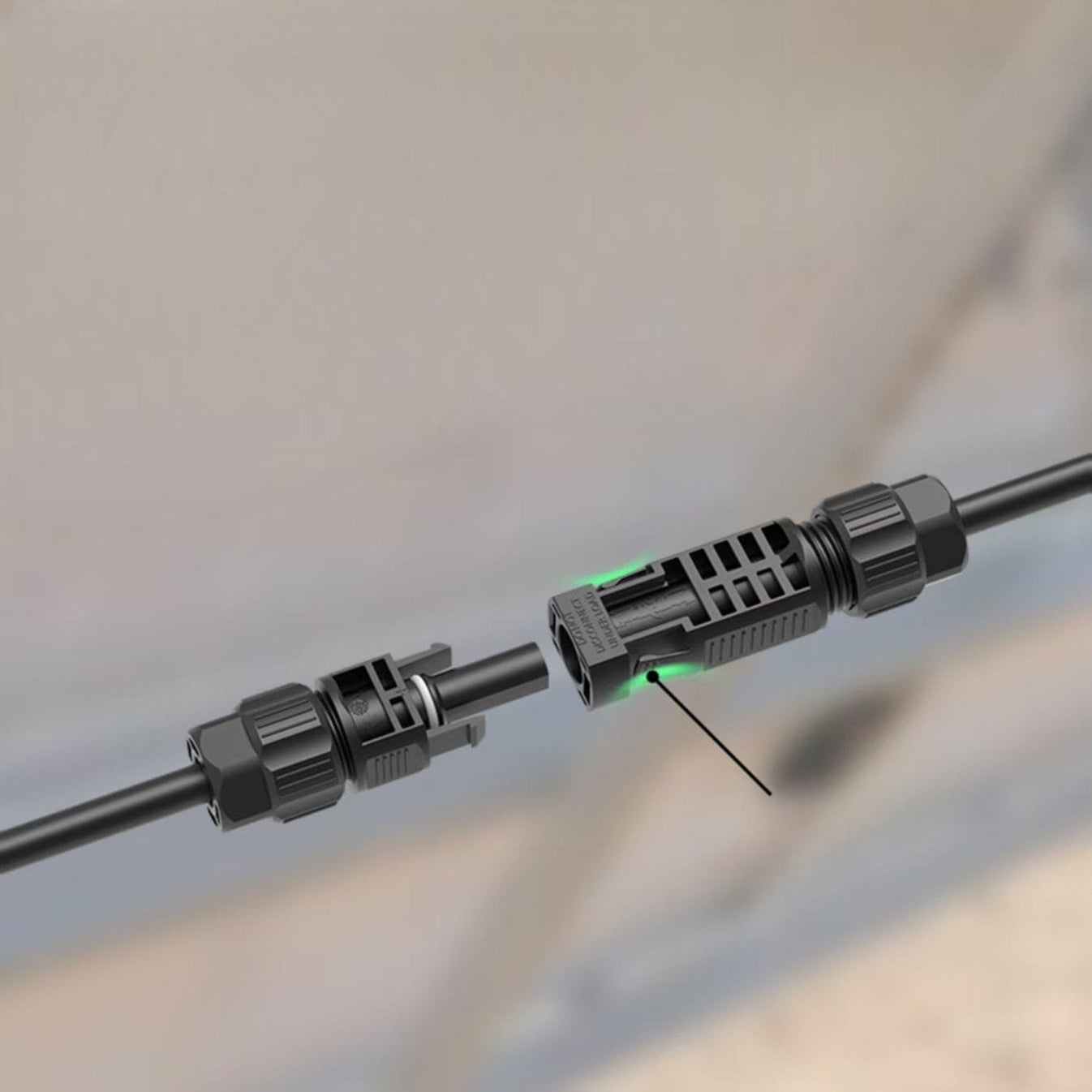 50 ft Quick Release MC4 Extension Cables | Nature's Generator